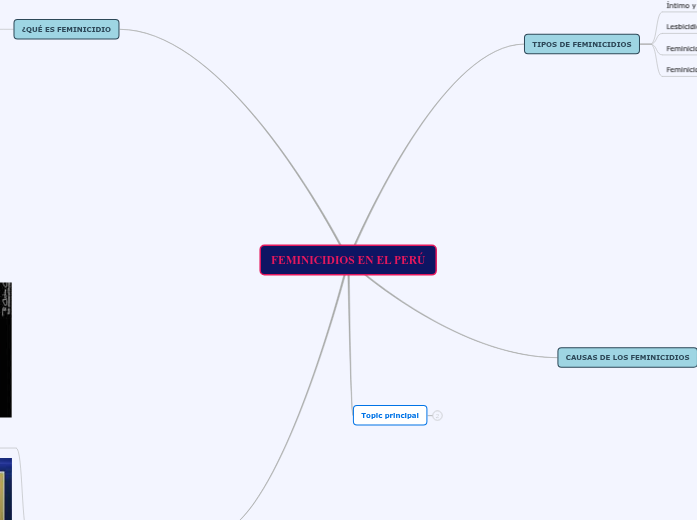 FEMINICIDIOS EN EL PERÚ - Mind Map